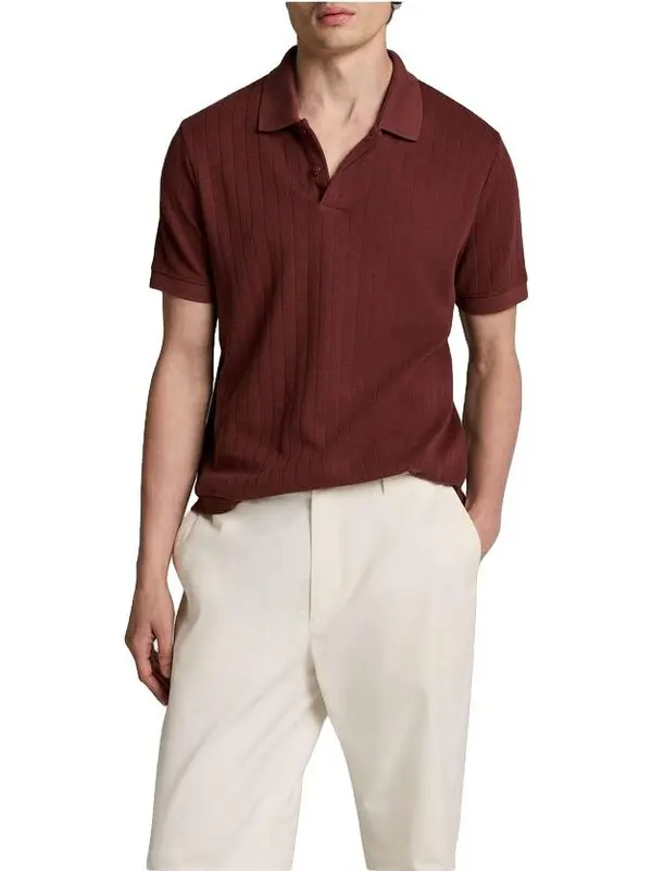 Vince Drop-needle Pima Cotton Polo Shirt - Stripe