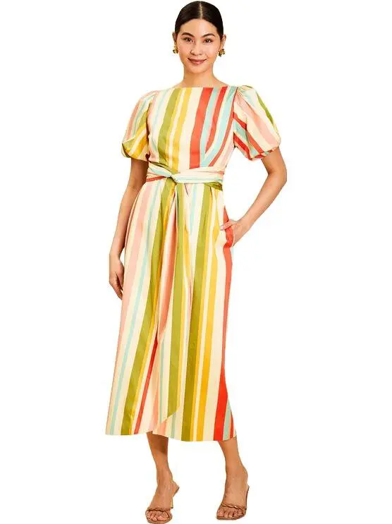 Mestiza New York Park Ave Wrap Dress - Stripe