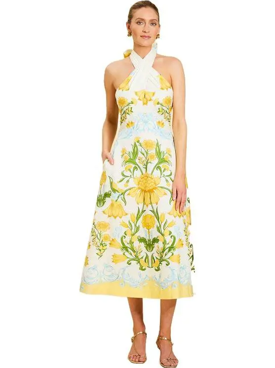 Mestiza New York Copacabana Halter Midi Dress - Red