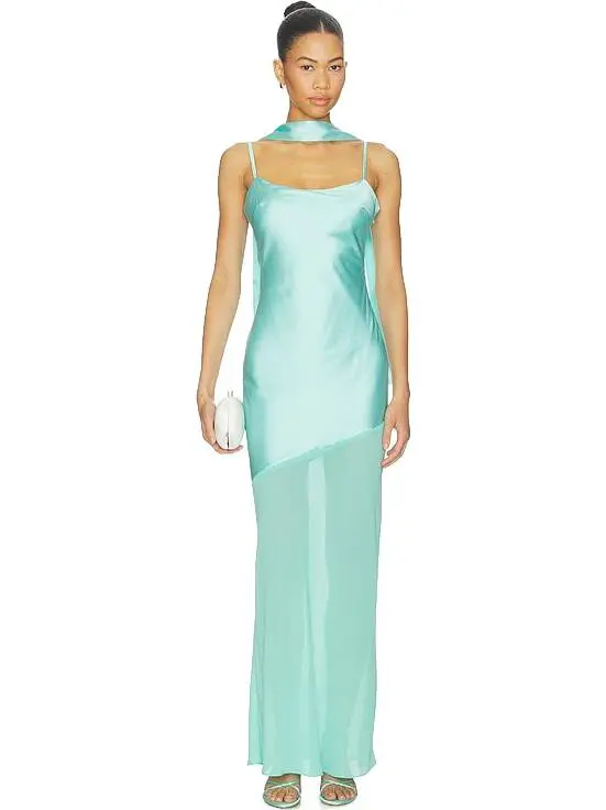 MORE TO COME Griffin Maxi Dress - Turquoise