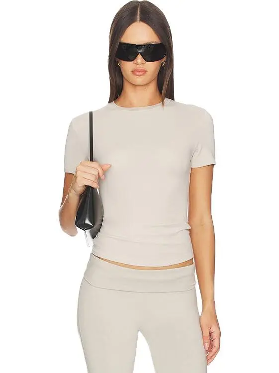 SKIMS Cotton Jersey T-shirt - Stone