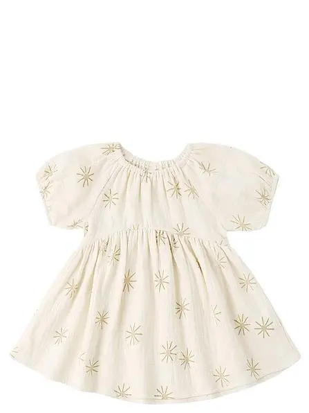 QUINCY MAE Bella Dress With Puff Sleeves - Sunburst