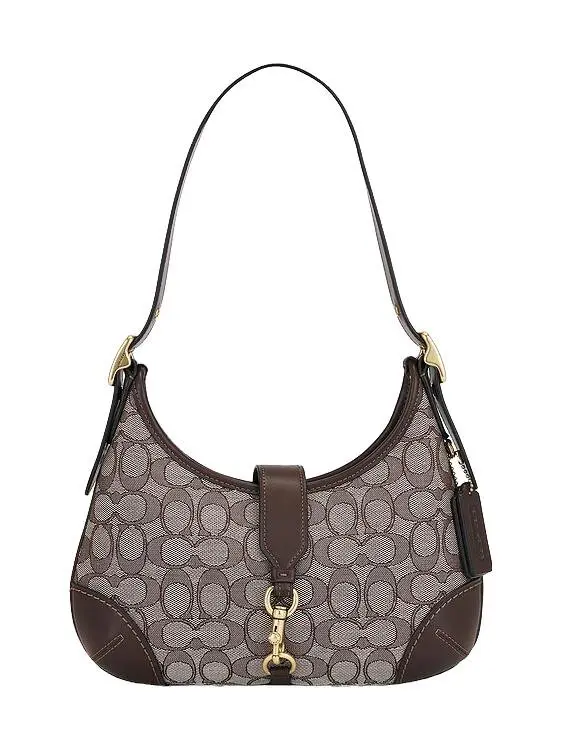 COACH Originals Signature Jacquard Hobo Bag - Oak Maple