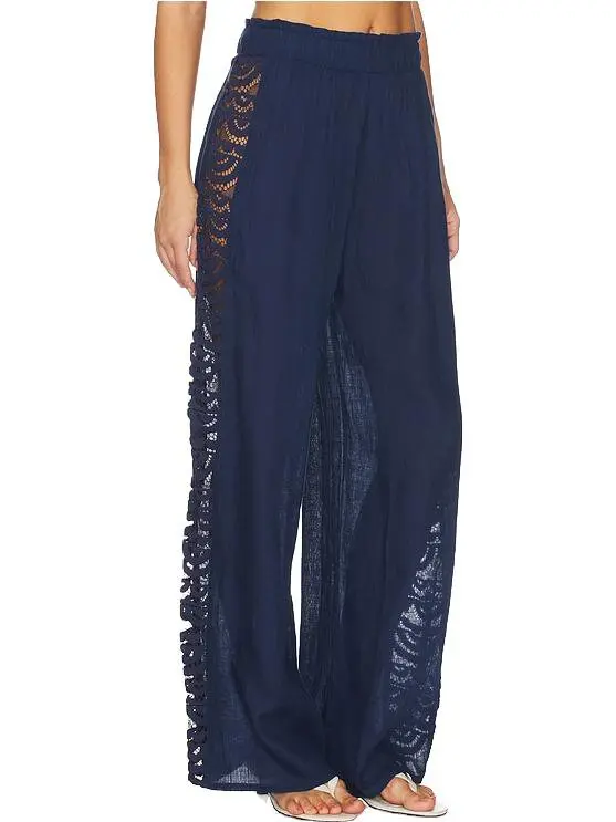 PQ SWIM Jace Lace Pant - Navy