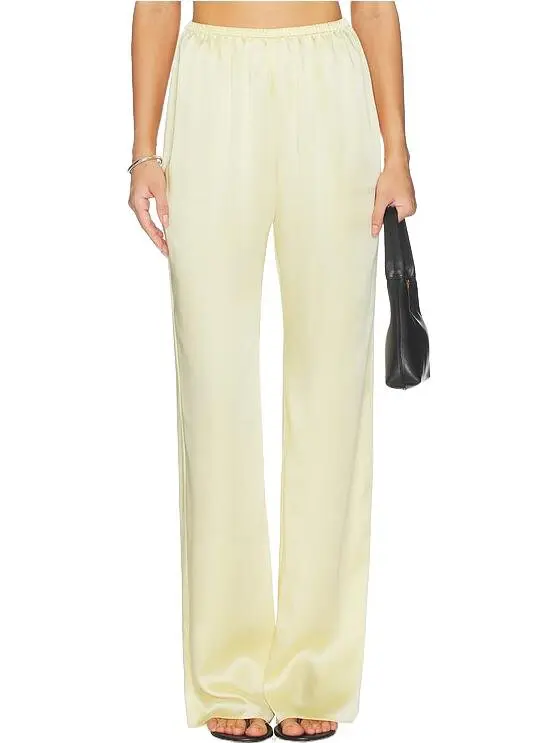 SEROYA Lillian Satin Pant - Butter