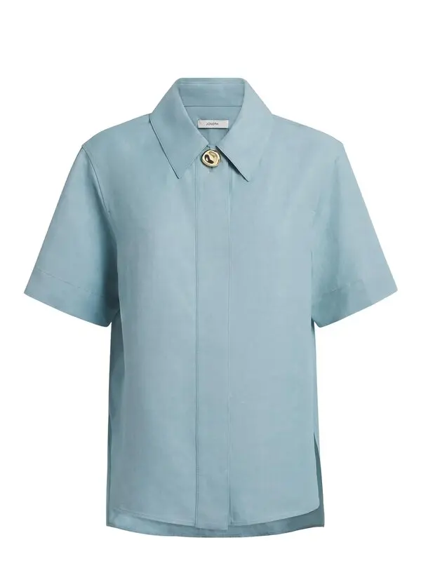 JOSEPH Short-sleeve Volu Shirt - Blue
