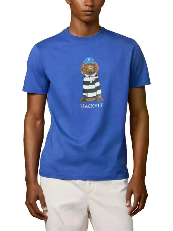 HACKETT Harry Print T-shirt - Blue