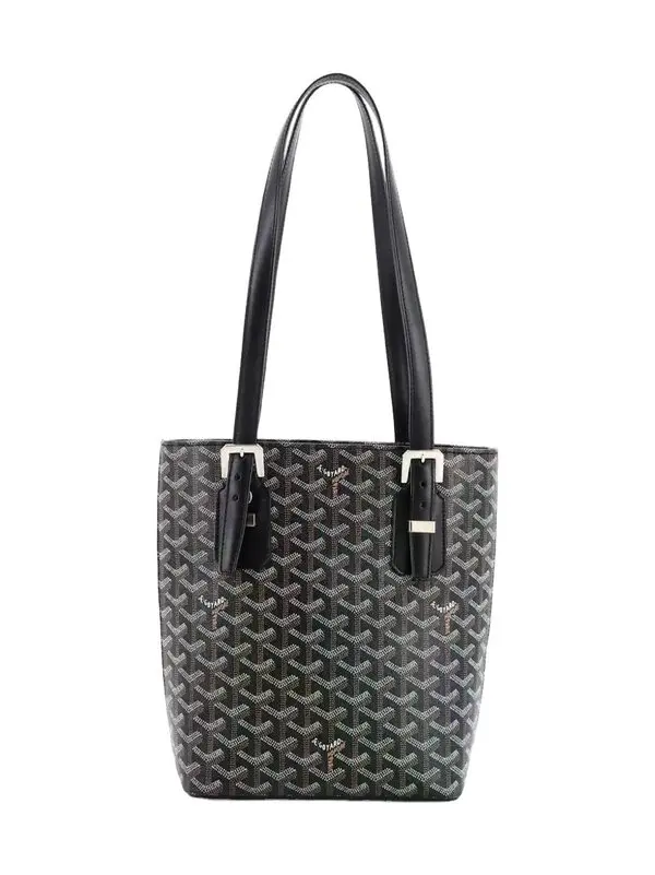 Goyard Marie Galante Bag Coated Canvas Pm Tote Bag - Black