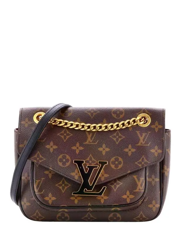 LOUIS VUITTON Passy Monogram Canvas Crossbody Bag - Brown