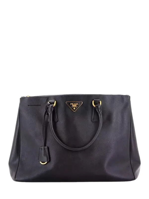Prada Saffiano Leather Large Tote Bag - Black