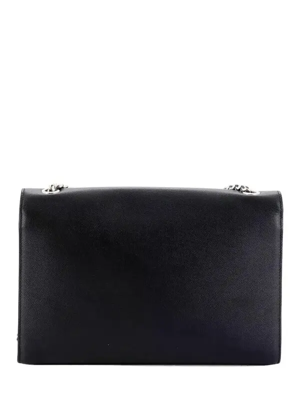 Saint Laurent Monogram Grainy Leather Large Crossbody Bag - Black