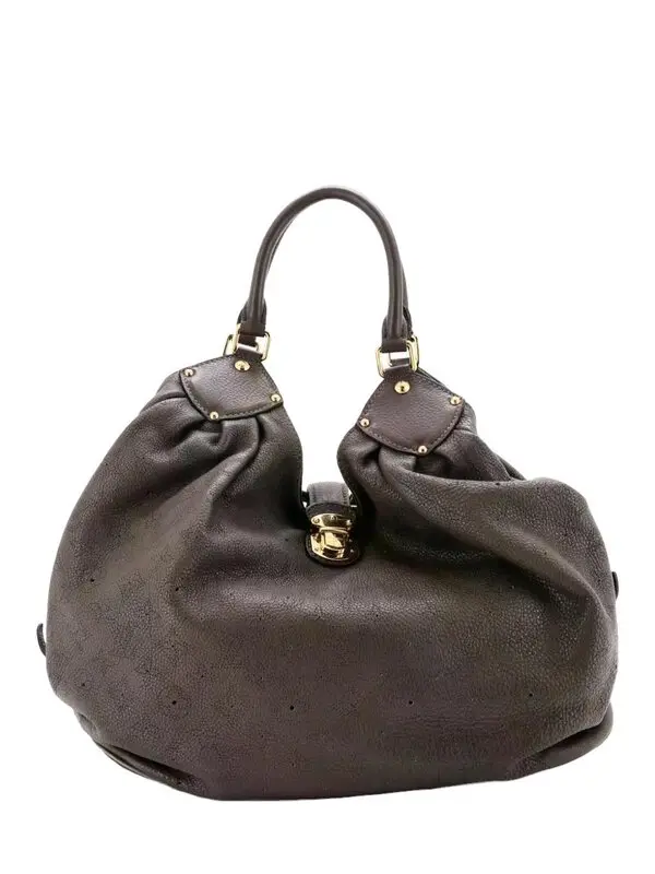 LOUIS VUITTON Xl Mahina Leather Hobo Bag - Brown