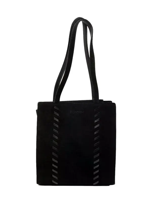 Saint Laurent Suede Stitch Tote Bag - Black
