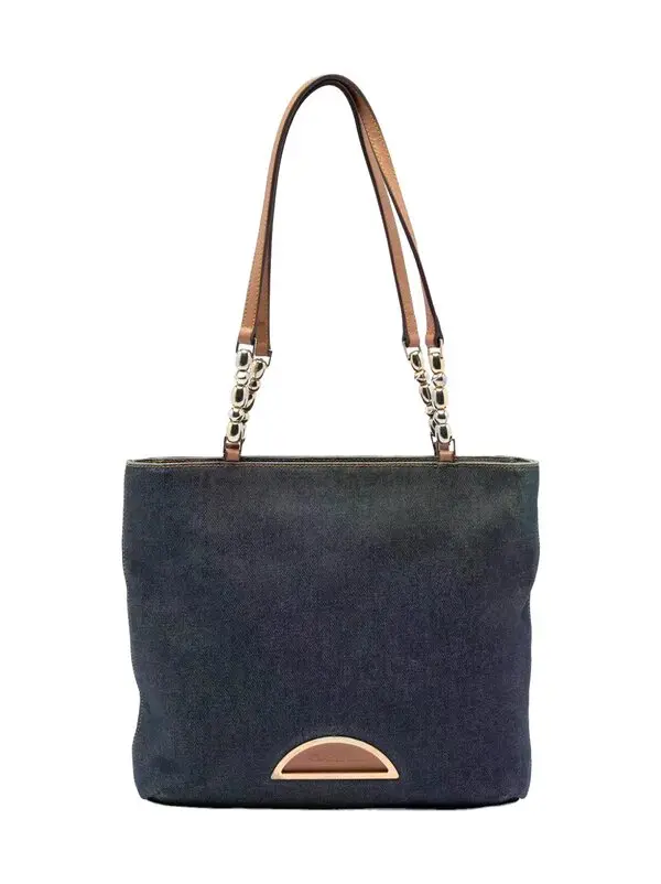 Dior 2001 Denim Malice Tote Bag - Blue