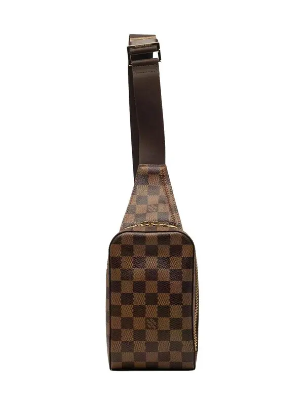 LOUIS VUITTON Damier Ebene Geronimos Crossbody Bag - Brown