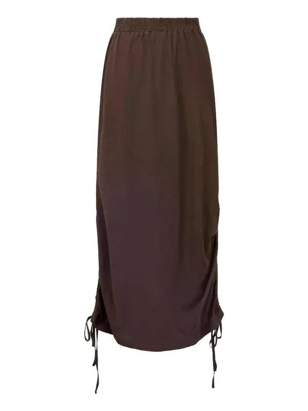 STUDIO TOMBOY Gathered Detail Skirt - Brown