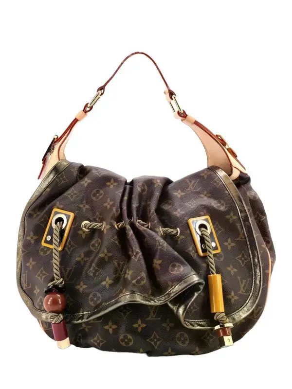 LOUIS VUITTON Kalahari Gm Monogram Canvas Hobo Bag - Brown