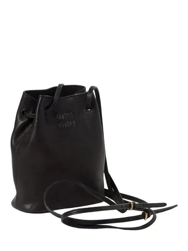 Miu Miu Nappa Leather Mini Bag - Black