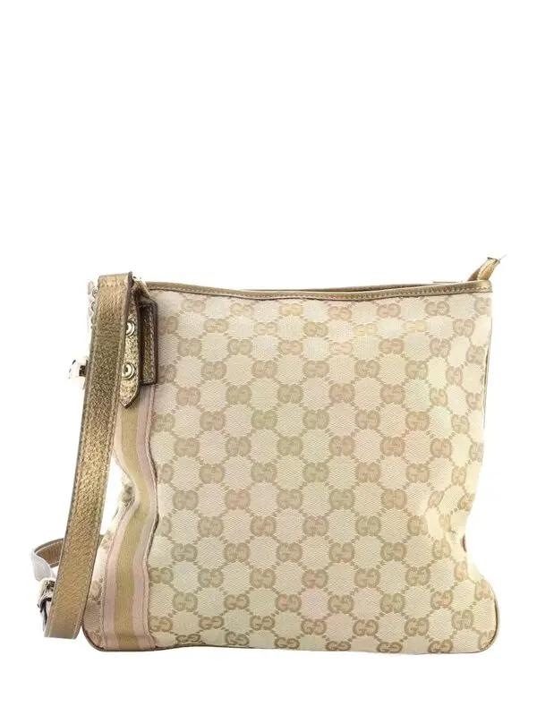 Gucci Jolicoeur Messenger Bag Gg Canvas Crossbody Bag - Neutrals