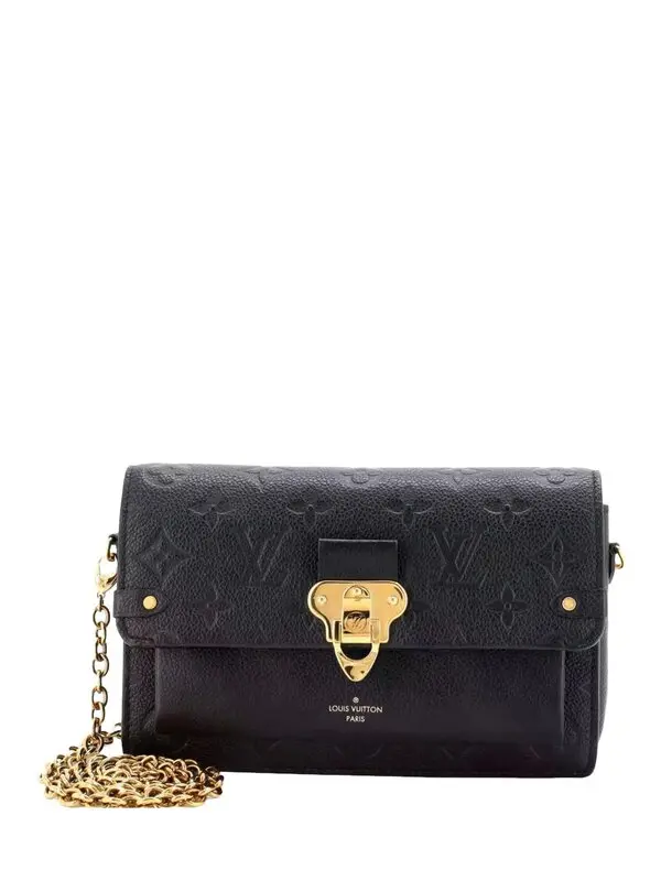 LOUIS VUITTON Vavin Chain Wallet Nm Monogram Empreinte Leather - Black