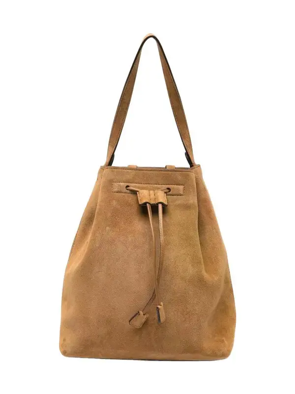 THE ROW Suede Backpack - Brown