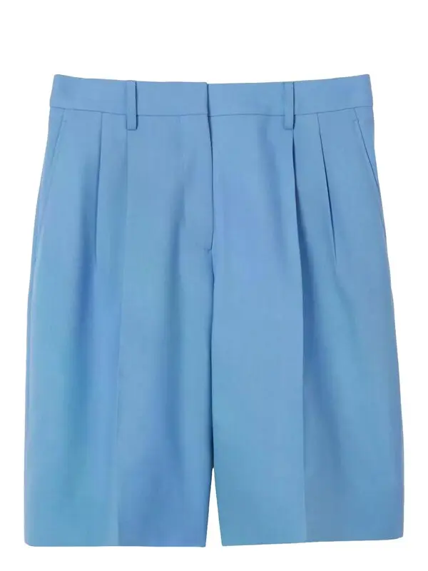 Burberry Tailored Wool Shorts - Blue