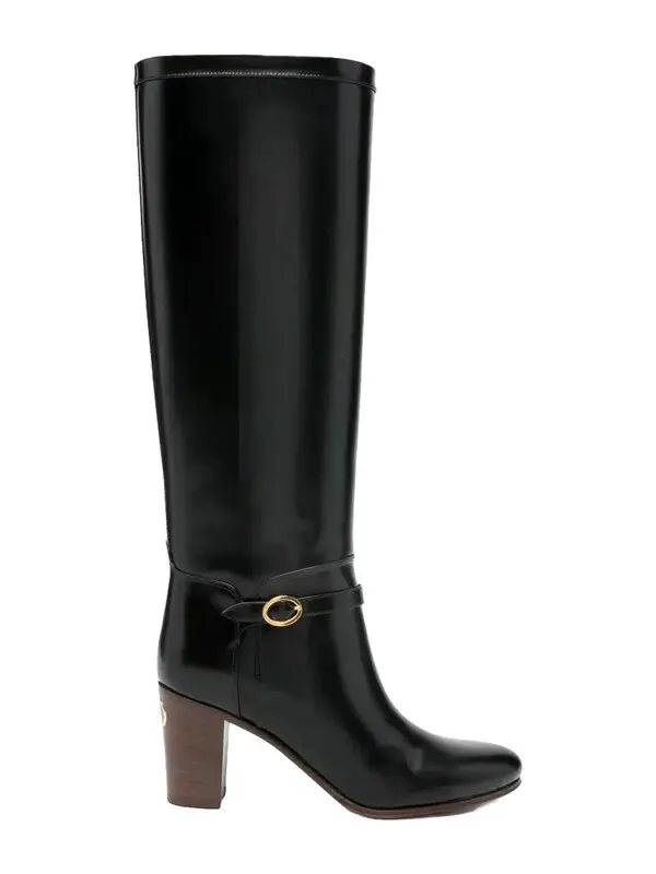 Valentino Garavani Vlogo Signature Leather Boots - Black