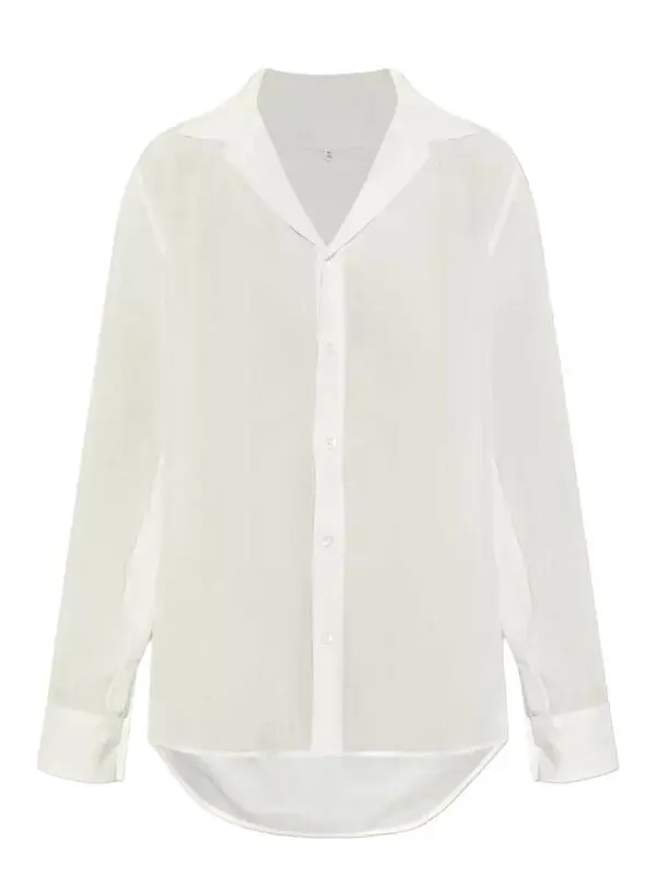 MAISON MARGIELA Sheer Silk Shirt - White