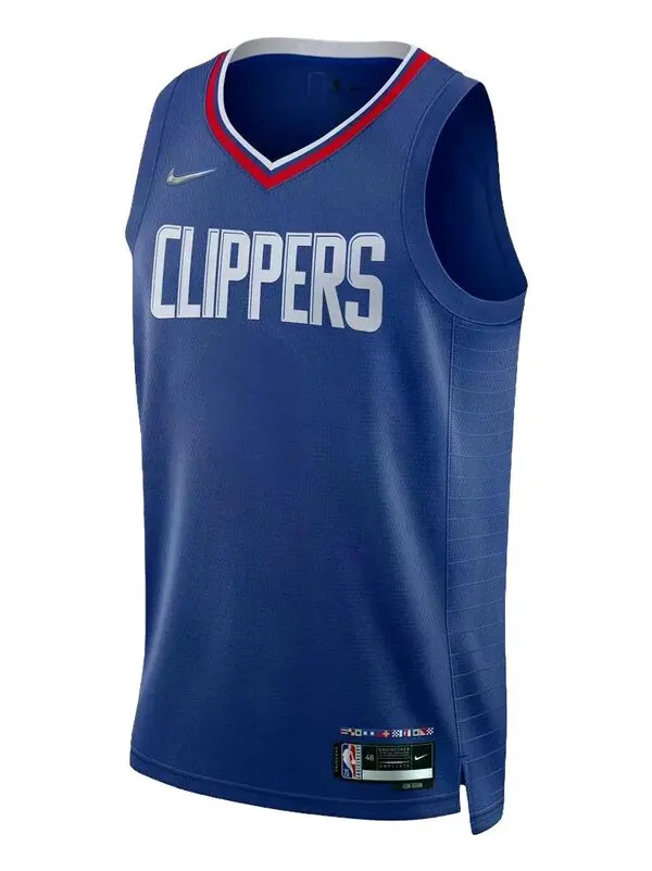 Nike La Clippers 21/22 Diamond Icon Edition Swingman Tank Top - Blue