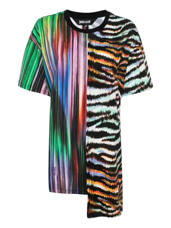 Just Cavalli Striped T-shirt - Black