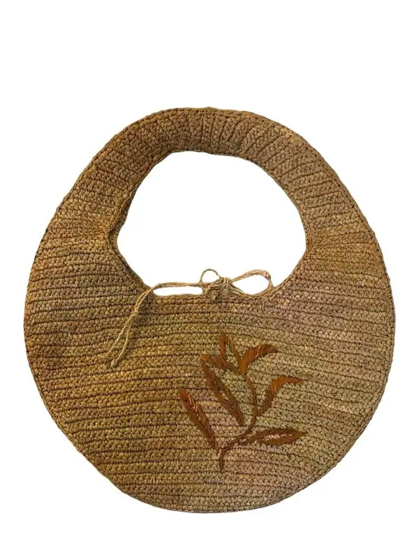 GABRIELE FRANTZEN Embroidered Backpack - Neutrals