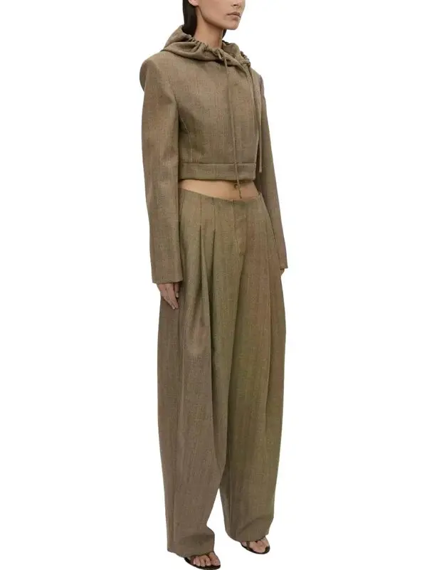 Christopher Esber Plinth Herringbone Trousers - Neutrals