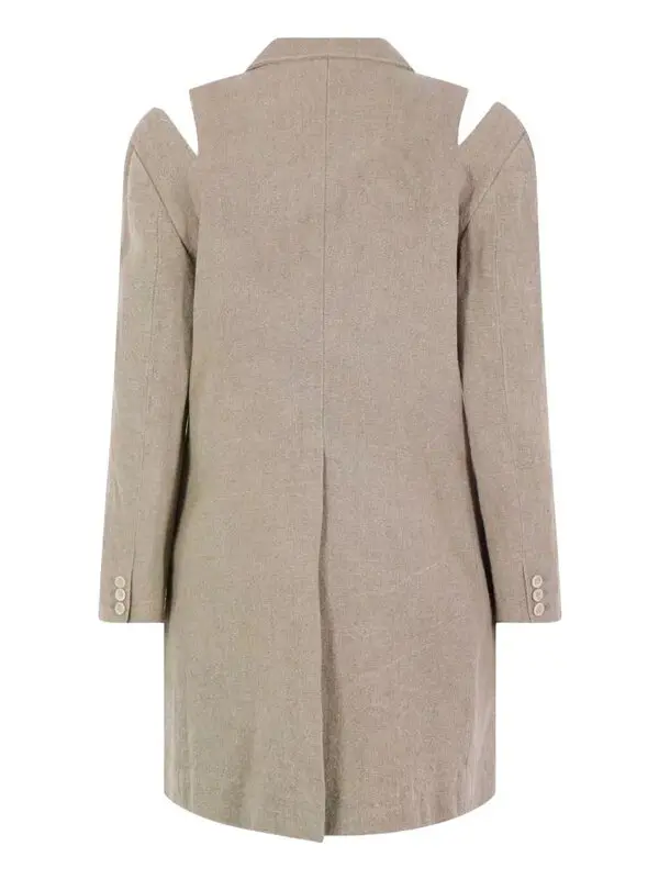 Comme Des Garçons Cut-out Coat - Neutrals