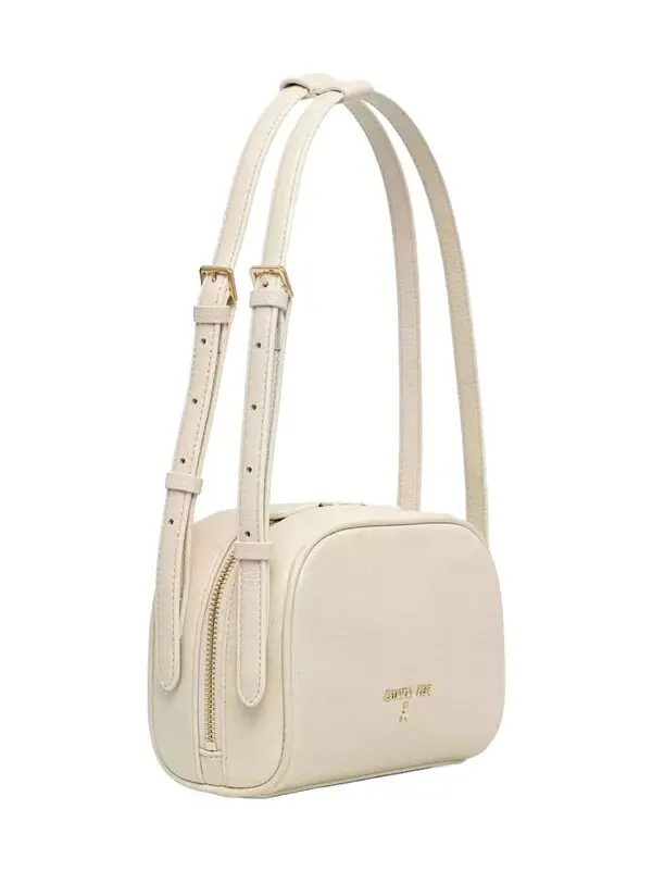 Patrizia Pepe Grainy Shoulder Bag - Neutrals