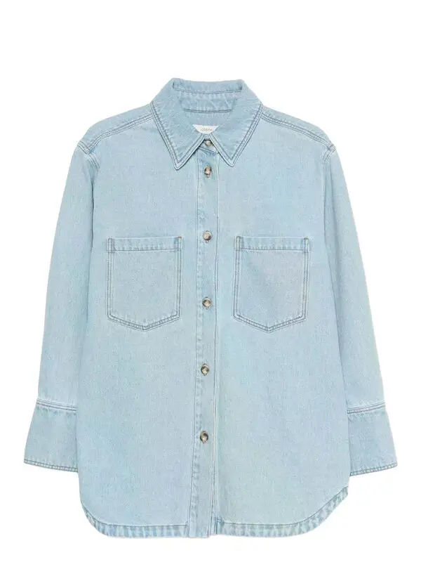 JOSEPH Patch-pocket Denim Shirt - Blue