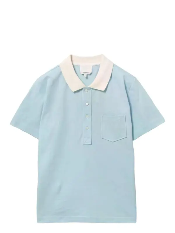 A.p.c. Half-button Polo Shirt - Blue
