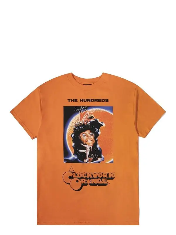 THE HUNDREDS X A Clockwork Cover T-shirt - Orange