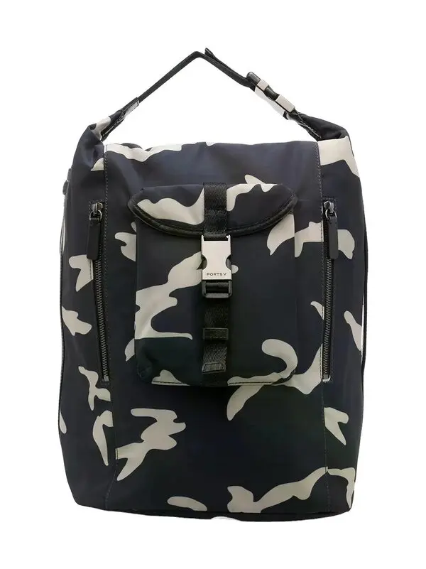 PORTS V Camouflage Print Backpack - Blue