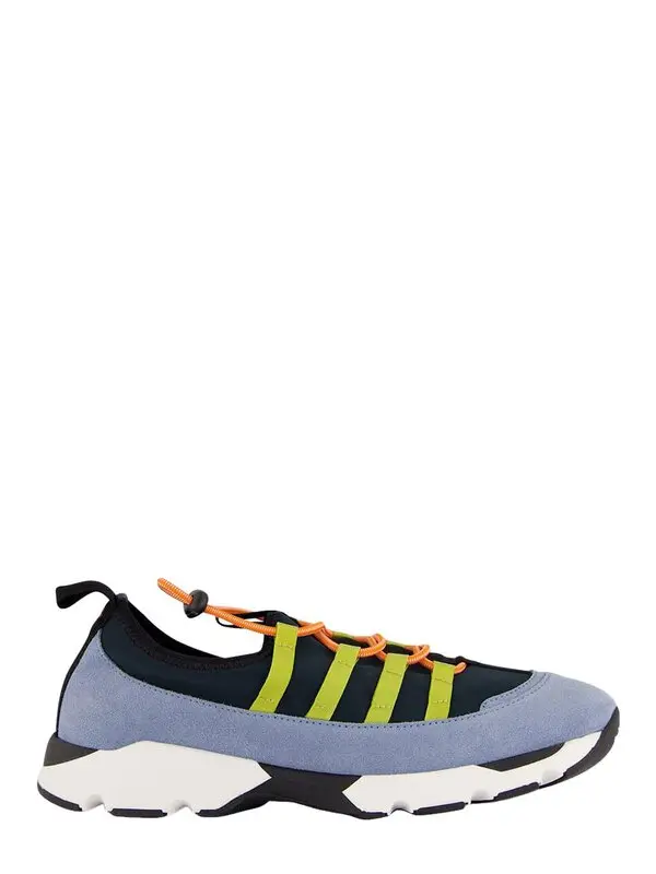 Marni Lycra And Suede Running Sneakers - Blue