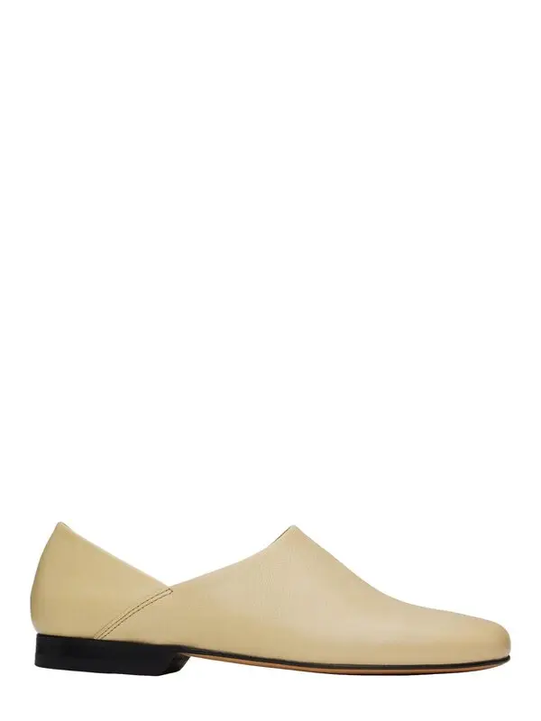 LEMAIRE Folding-heel Slip-on Slippers - Nude