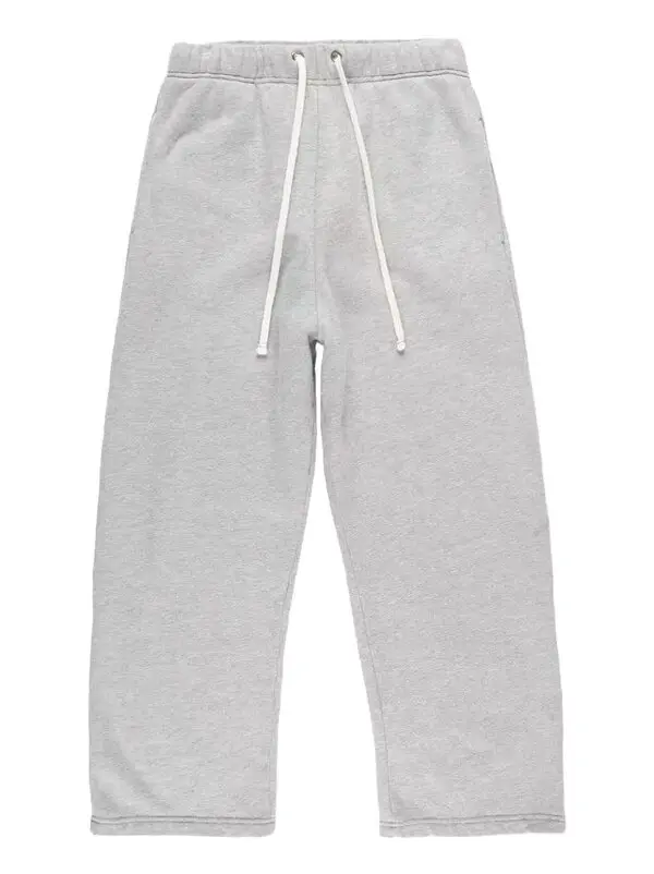 LES TIEN Relaxed-fit Cropped Track Pants - Grey