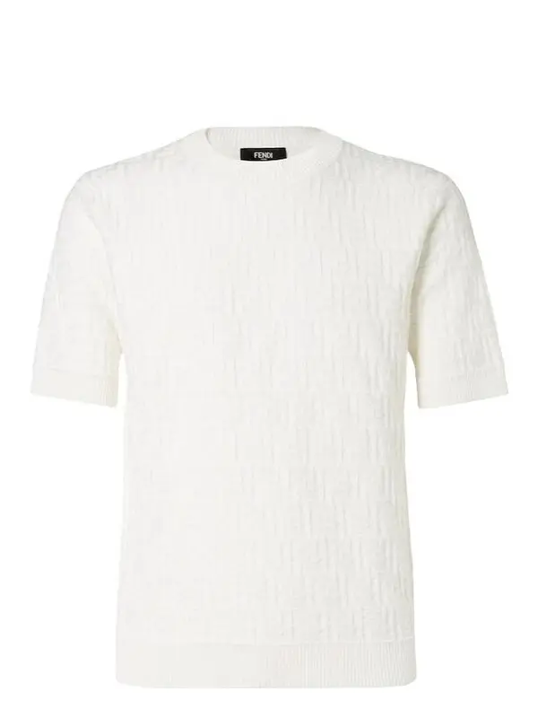 Fendi Ff Cotton Pullover - White