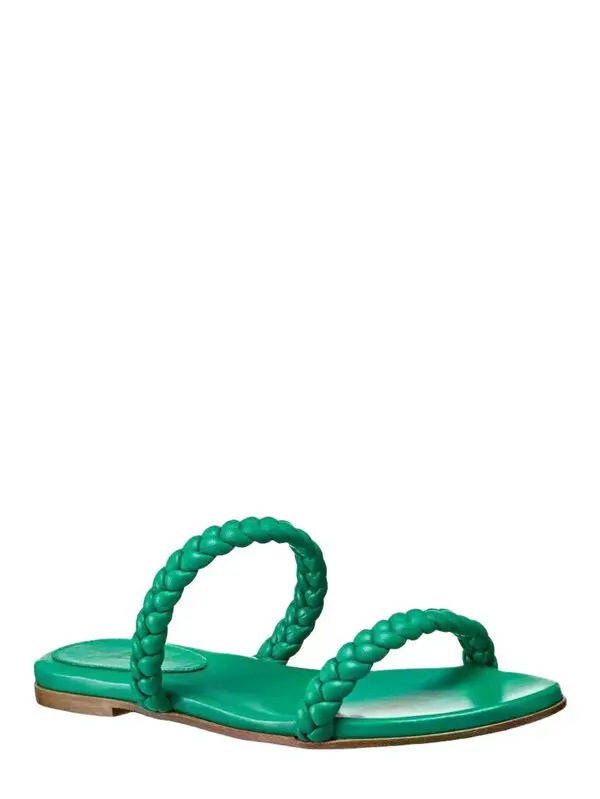 GIANVITO ROSSI Braided Strap Sandals - Green