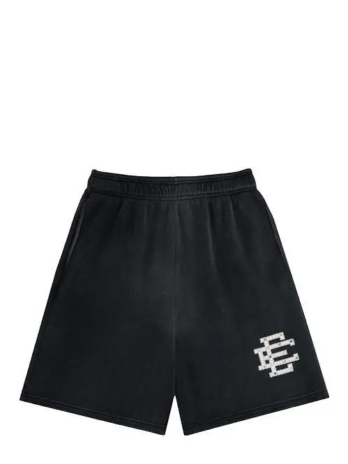 ERIC EMANUEL Ee Rhinestone Sweatshort - Black/white
