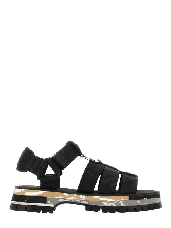 Chloé Open Toe Platform Sandals - Black