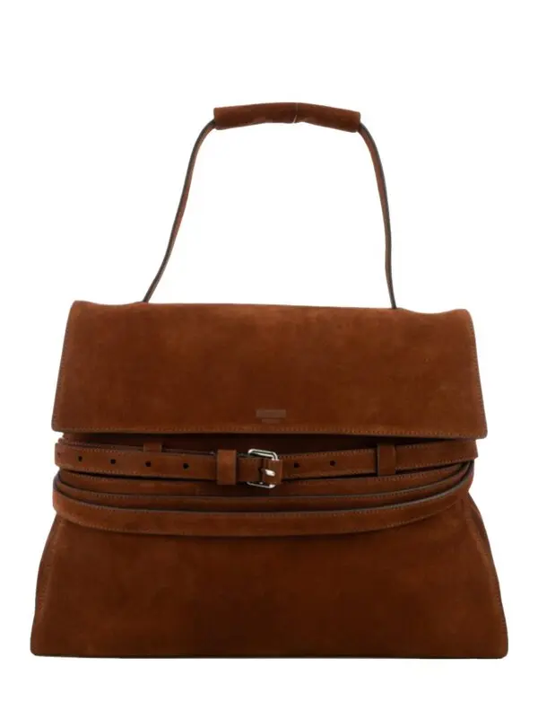 Moschino Embossed Logo Tote Bag - Brown