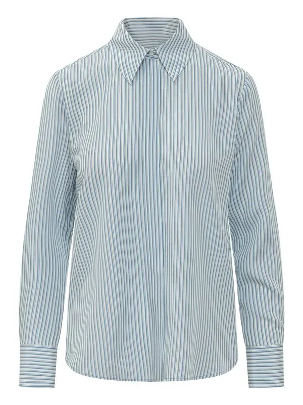 Max Mara Flirt Striped Shirt - Light Blue