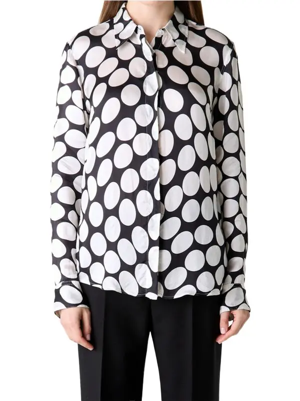 Dries Van Noten Polka-dot Shirt - Black