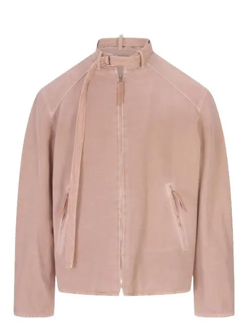 Marni Buckle-fastening Mock-neck Zip-up Jacket - Pink