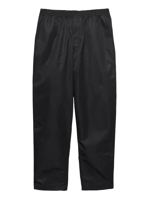 Prada Elasticated Waistband Trousers With Zippered Placket - Black